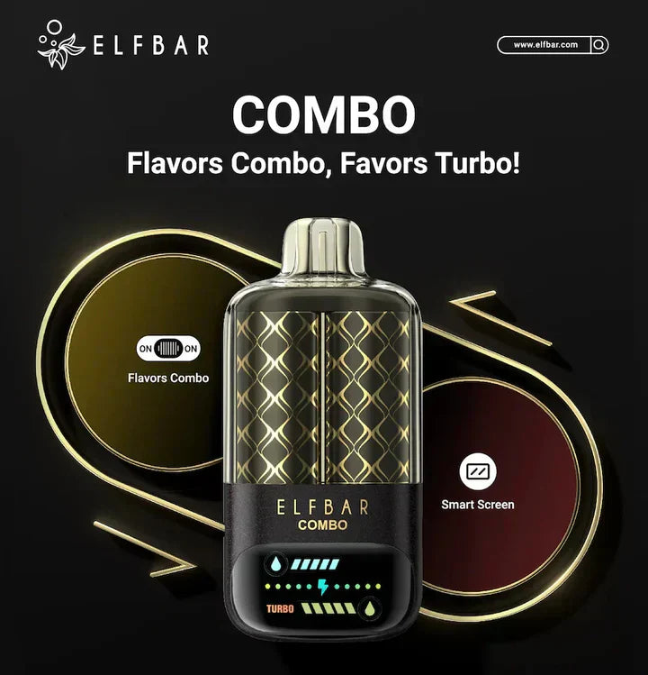 BUY 1 GET 1 FREE | ELF BAR COMBO 25000 Puffs Dual Flavors Disposable V ...